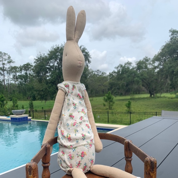 Maileg | Other | New Maileg Mega Girl Rabbit W Striped Knit Clothes ...
